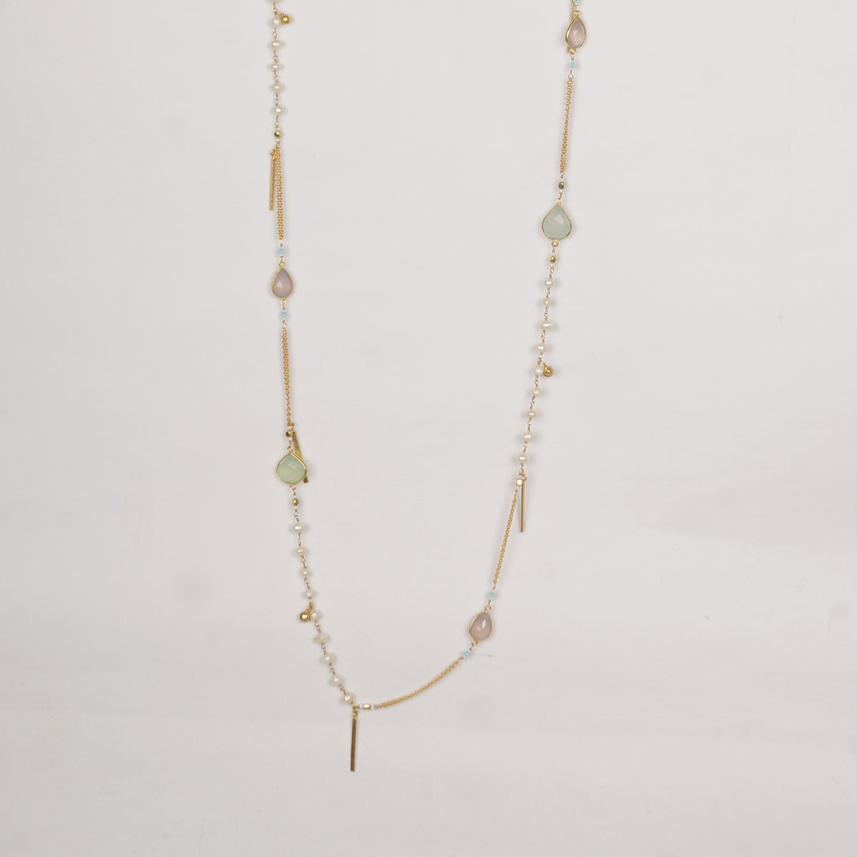 Opulent Pearl Harmony Long Chain Necklace – MINE OF DESIGN